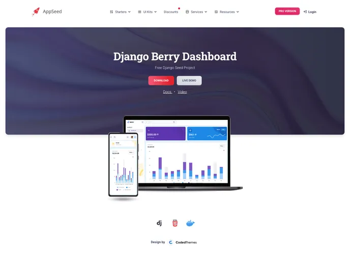 Django Berry Dashboard