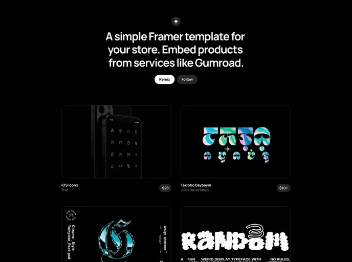 Gumroad Website Template