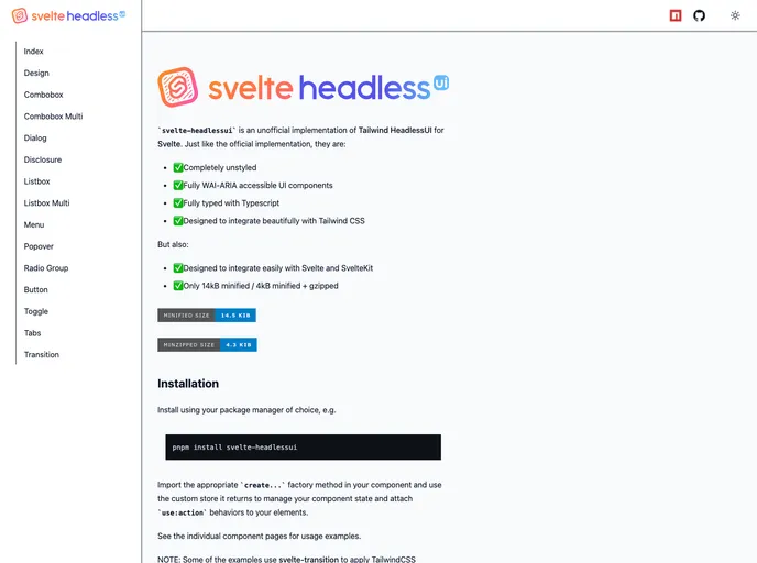 Svelte Headlessui