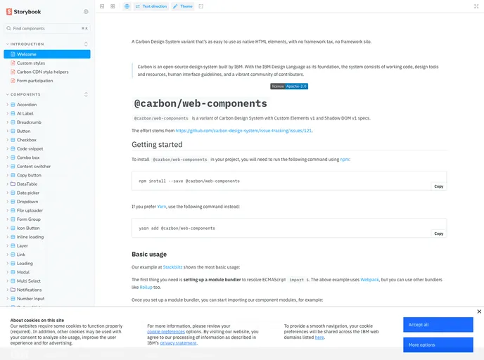 Carbon Web Components