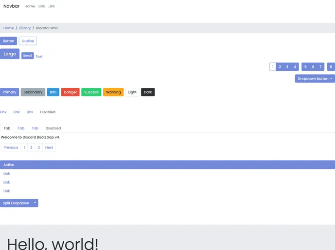 Discord Bootstrap Theme