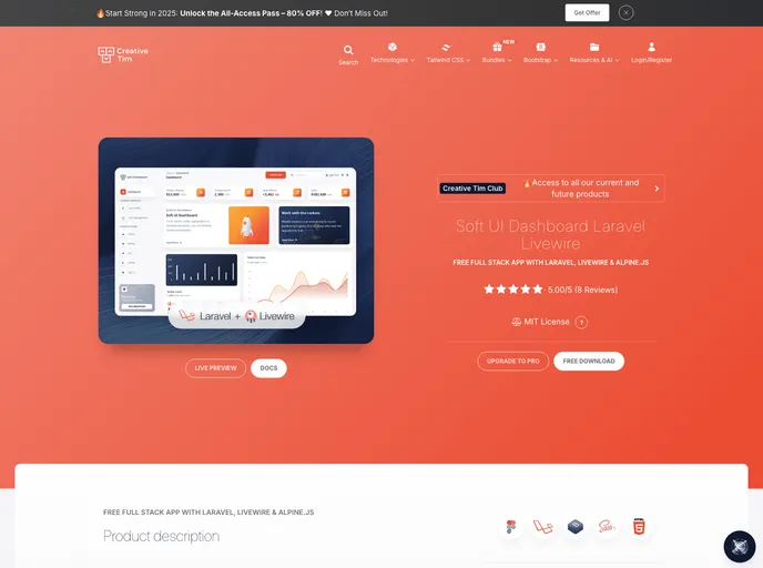 Soft Ui Dashboard Laravel Livewire