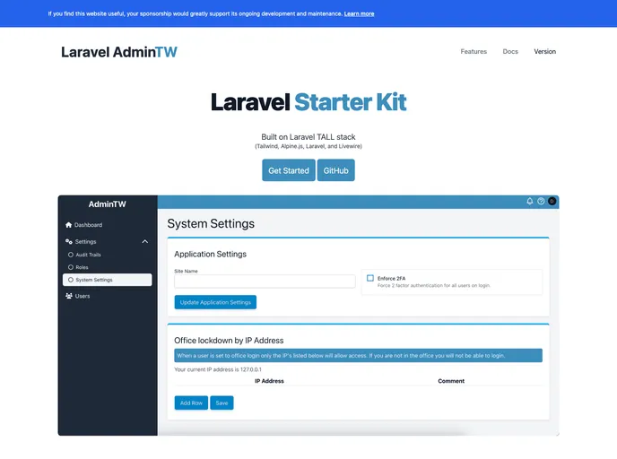 Laravel Admintw Laravel Admintw
