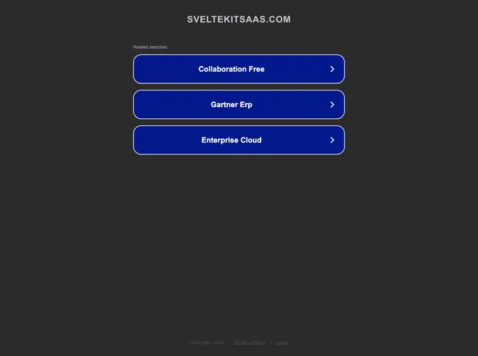 Sveltekit Saas