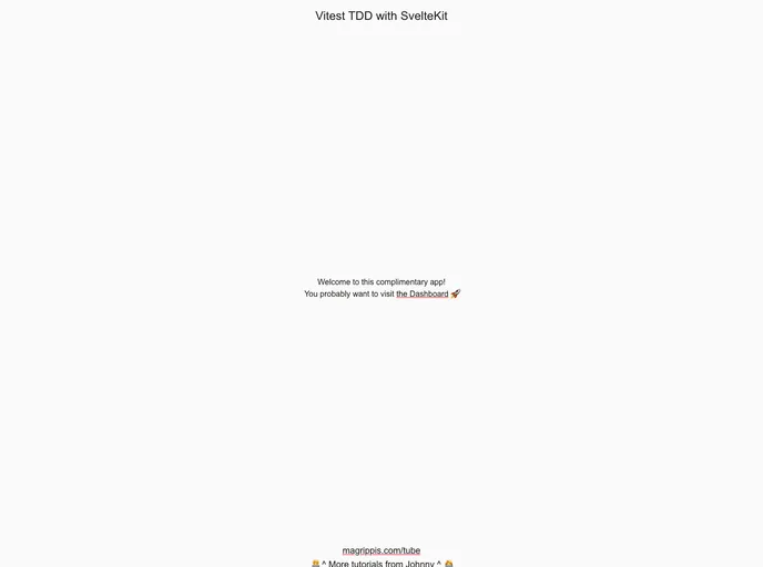 Vitest With Sveltekit