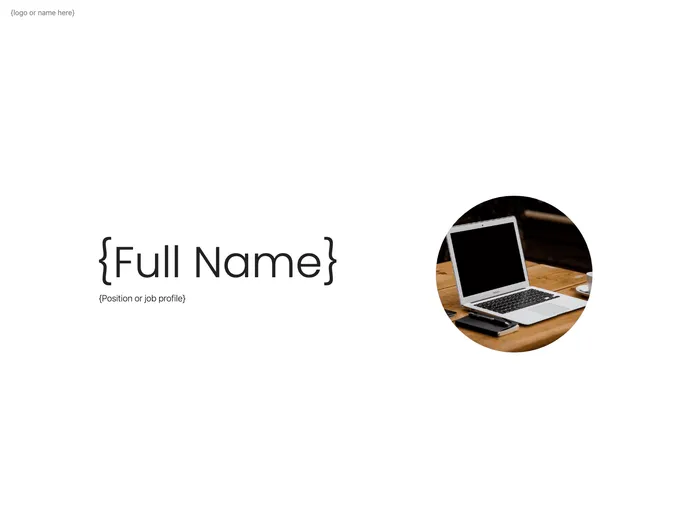 Dark Portfolio Template