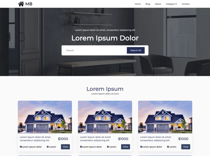 Reactjs Real Estate Template