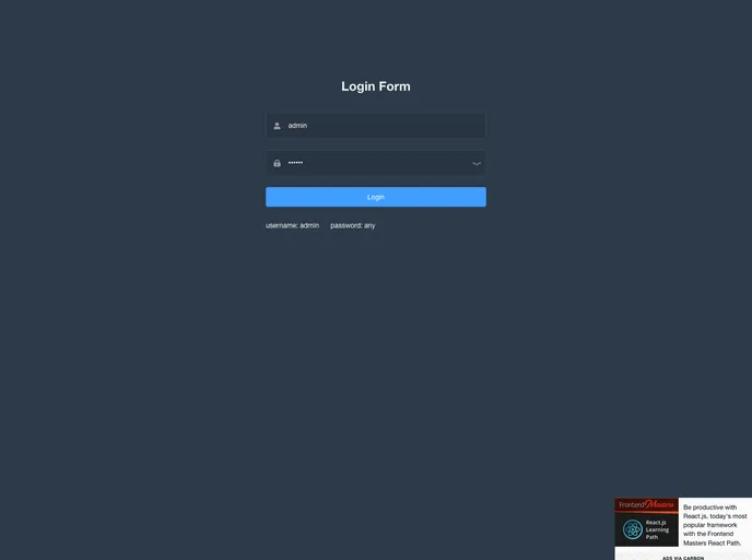 Vue Admin Template Vue Admin Template