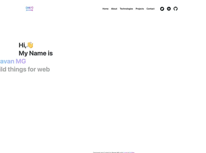 React Developer Portfolio Template