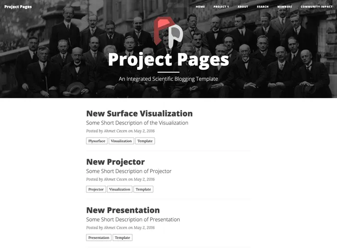 Project Pages