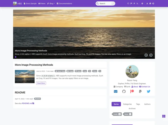 Hugo Theme Bootstrap Skeleton
