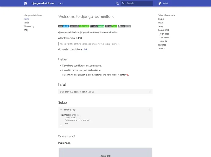 Django Adminlte Ui
